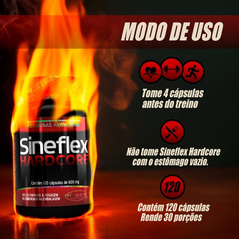 Muscle Open | Sineflex HARDCORE Power Supplements 120+30 caps